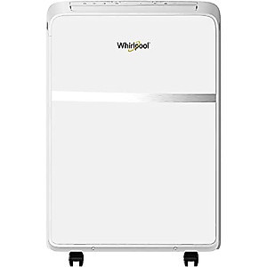 Whirlpool 8000 BTU Portable Air Conditioner For Rooms up to 350 Sq.Ft. with Remote, Digital Display, 24H Timer, and Auto Restart