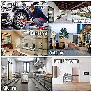 SEYFI Kitchen Sinks Outdoor Free Standing,Bowl,with Drainboard, U-Tility Prep Station Sink, Laundry Tub, Free Standing Stainless for Commercial Restaurant/Left - Hot and Cold/Left - Hot and Cold/120C