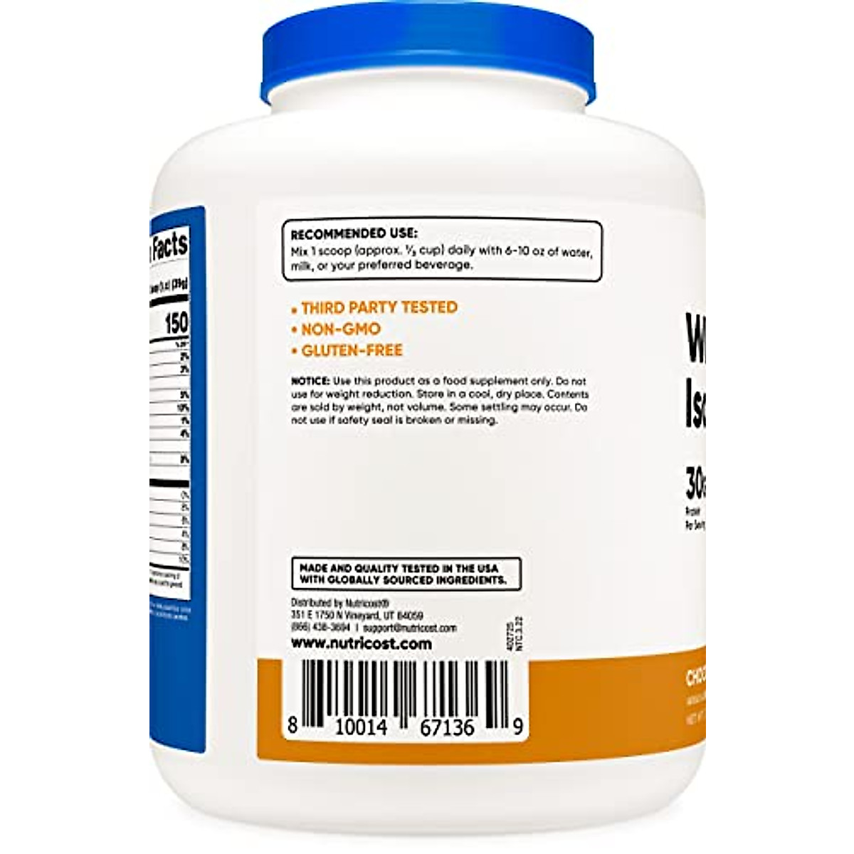 Nutricost Whey Protein Isolate (Chocolate Peanut Butter, 5 Pound) Protein Powder