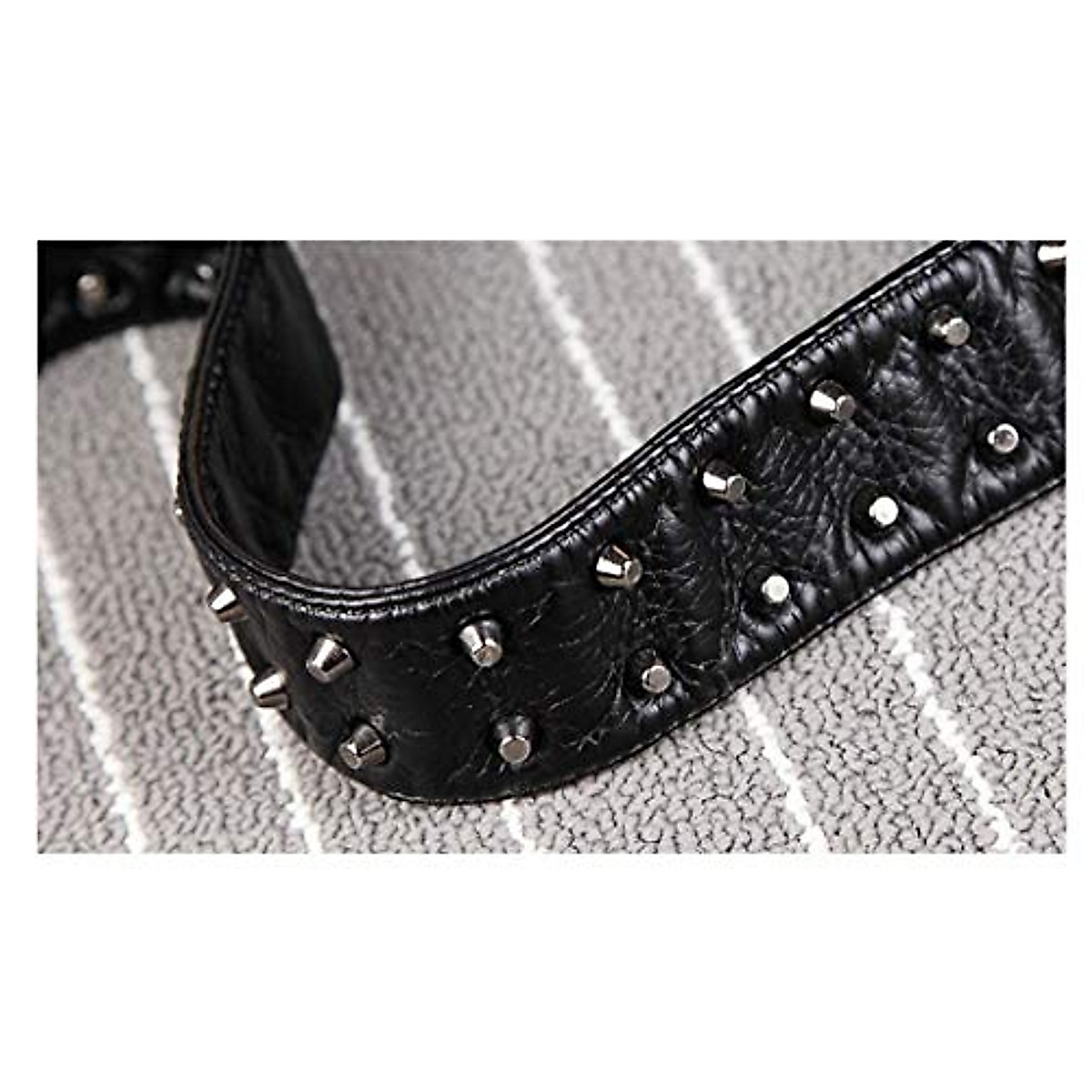 Ro Rox Calamity Womens PU Punk Gothic School Uni Studded Backpack - Black