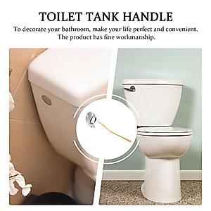 CARMELIT TOTO Toilet Replacement Parts, Upgraded TOTO Toilet Handle Replacement Parts Kit, Universal TOTO THU068#CP Trip Lever for ST743S, Side Mount Toilet Flush Handle for Kohler Toilet Tank