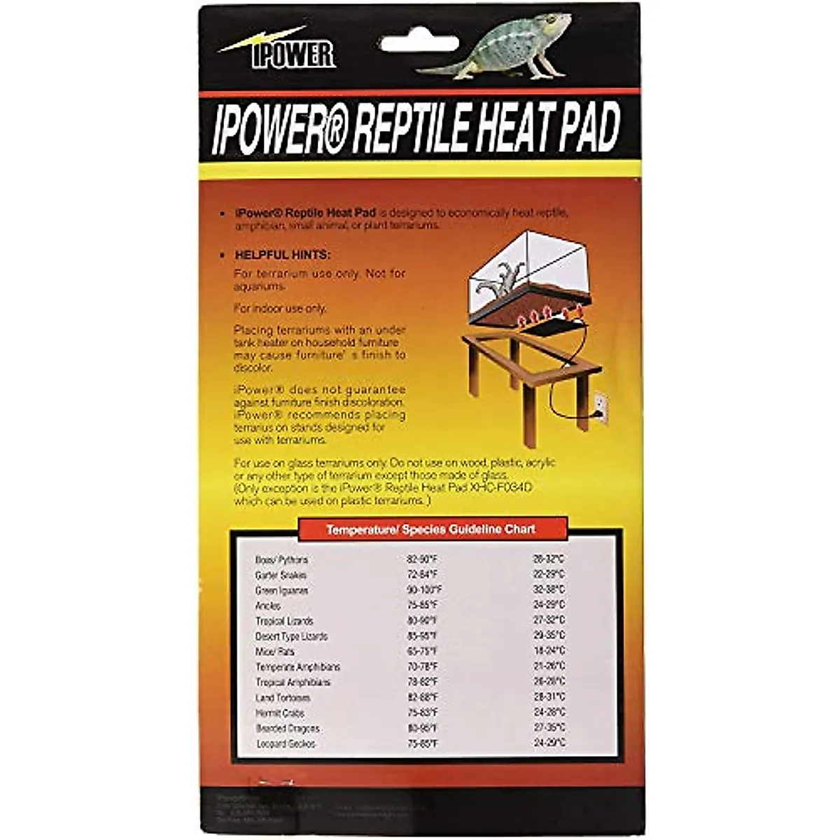 iPower PTHTPDCTRLV2HTPDM 6"x8" Reptile Heating Pad Under Tank Terrarium Heat Mat with Digital Thermostat Temperature Controller for Small Animals