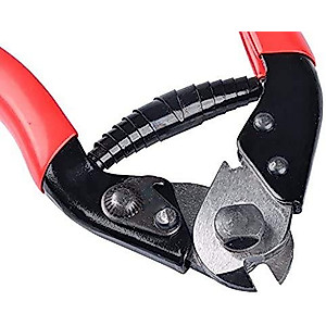 Cable Cutter, Heavy Duty Wire Rope Cutter for DIY Projects, Railing, Decking, Wire Seals & Bicycle Cable | Sharp & Precise One-Hand Operation Steel Cable Cutter