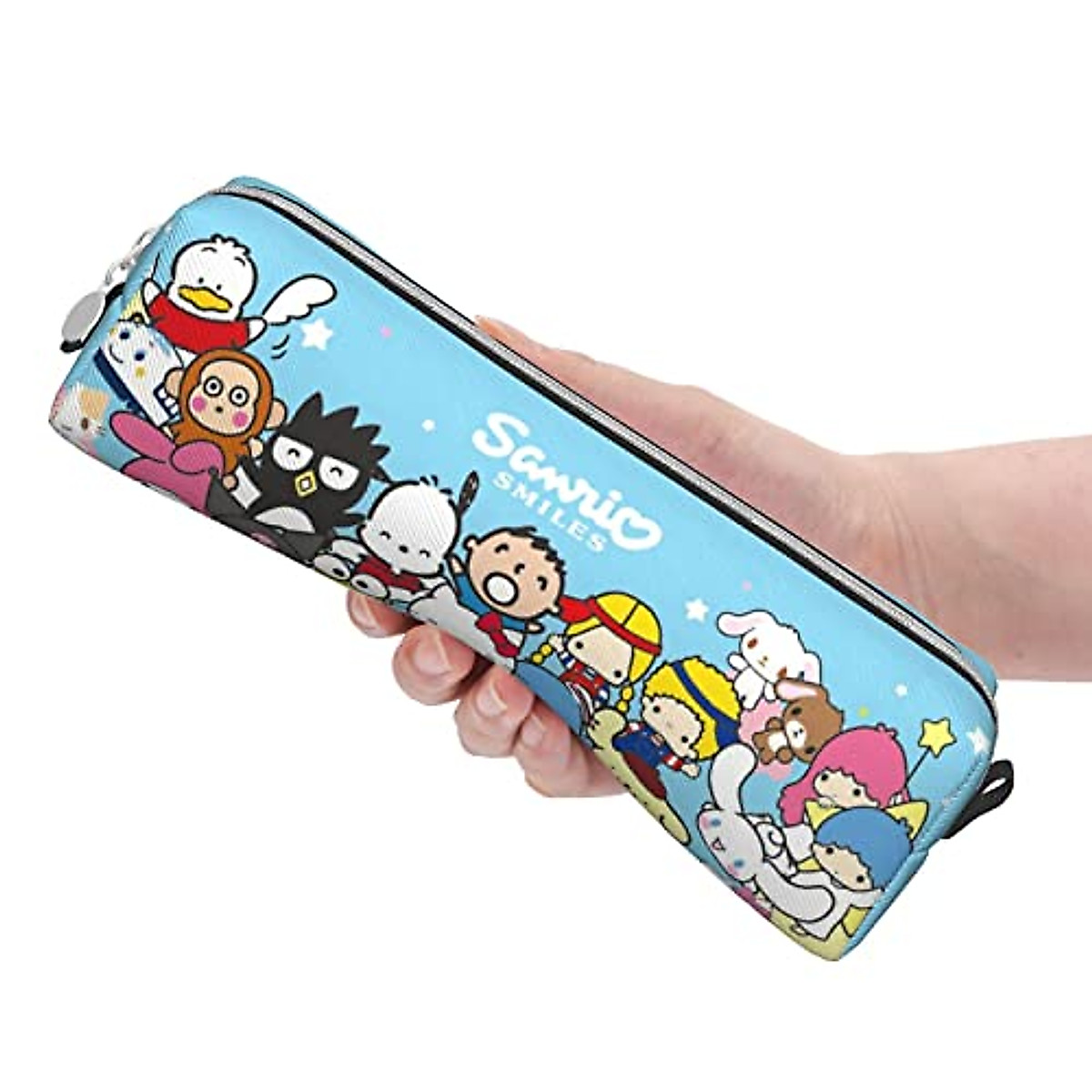 Anime Pencil Case Cute Pen Pouch Bag for Girls and Women Kawaii Leather Zipper Pencil Pouch