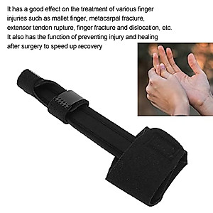 Metacarpal Finger Splint, Breathable Comfortable Knuckle Immobilizer Braces for Straightening Broken Fingers for Sprains Mallet Injury for Men and Women