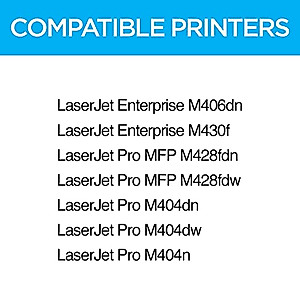 LD Products Compatible Toner Cartridge Replacement / Compatible with HP 58X / CF258X HY (Black, 2PK with CHIP) for Laserjet Pro M404dn M404dw M404n MFP M428fdn MFP M428fdw New Working CHIP Installed