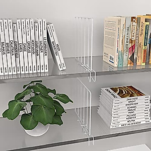 BTSD-home Shelf Dividers Steel Closet Dividers and Separator for Organization, Shelves and Storage in Cabinet and Kitchen (8 Pack)