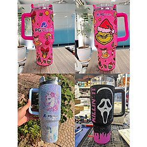 Personalized Football Soccer Glitter Rhinestone Tumbler | Custom Name Diamond Bling Cup 40Oz With Straw | Christmas Gift For Soccer Enthusiasts