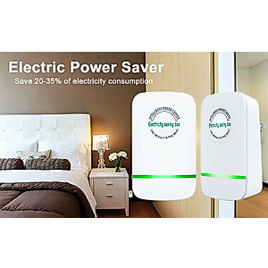 2 pcs Pro Power Saver Energy Saver Household Power Saver pro Electricity Saving Box 90V-250V Household Office Market Device Electric Smart US Plug 30KW (White)