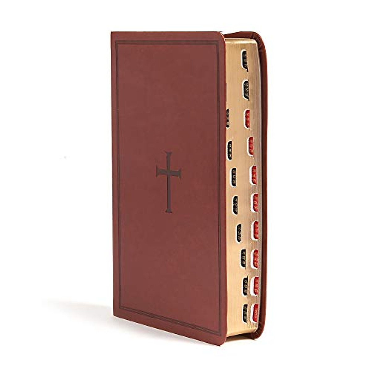 CSB Large Print Personal Size Reference Bible, Brown LeatherTouch, Indexed, Red Letter, Presentation Page, Cross-References, Full-Color Maps, Easy-to-Read Bible Serif Type