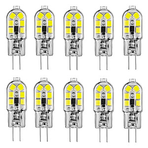 𝐒𝐫𝐢𝐨𝐦𝐧𝐲 G4 LED Bulb 12V G4 Bi Pin Bulb 2W Equivalent to Halogen lamp 20W, 6000K White Light, Non-dimmable, Suitable for Landscape Bulbs 10-Pack