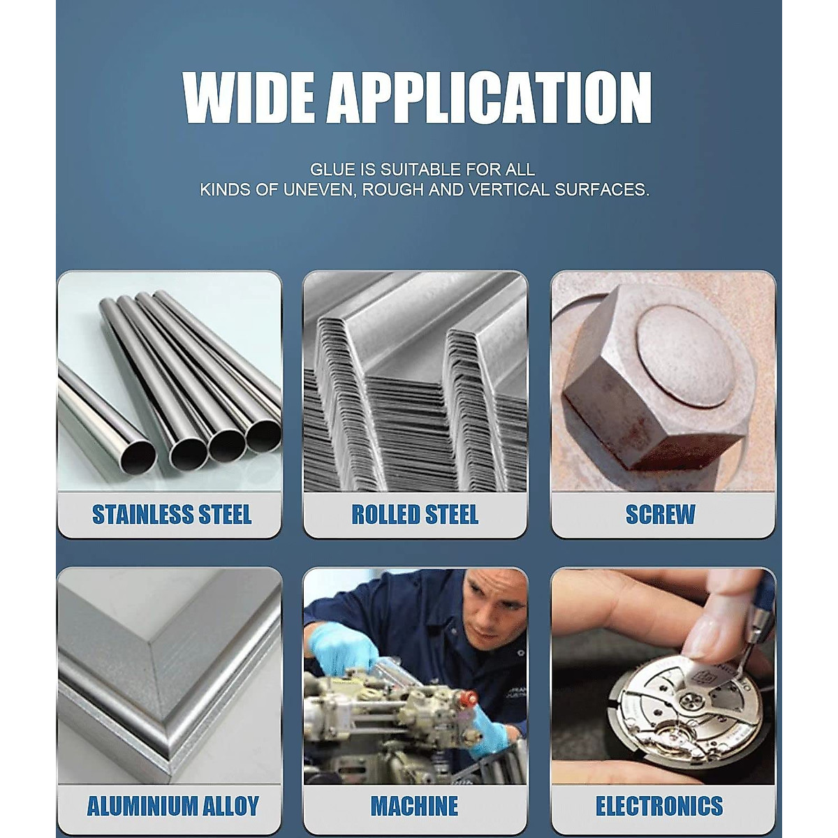 20g Metal glue,glue for metal,for bonding between metal and metal,metal and other material.Instant super glue for metal,stainless steel,DIY craft,aluminum alloy,metal tube,metal product,etc.