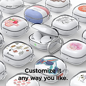 elago Clear Case Compatible with Samsung Galaxy Buds 2 Pro Case (2022) / Galaxy Buds 2 Case (2021) / Galaxy Buds Pro Case (2021) / Galaxy Buds Live Case (2020) TPU Cover [Crystal Clear]