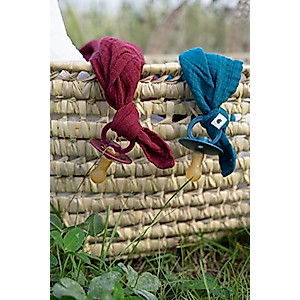 Bibs Cuddle Baby Swaddle | 100% Organic Muslin Fabric | Soft, Breathable & Absorbent | Made in Denmark | Measures 47" x 47" (Ivory)