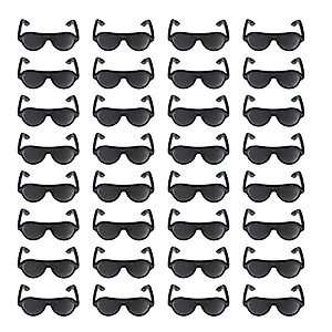 TOYANDONA 80pcs Doll Sunglasses, Miniature Sunglasses Mini Doll Costume Accessories for Dollhouse Crafts