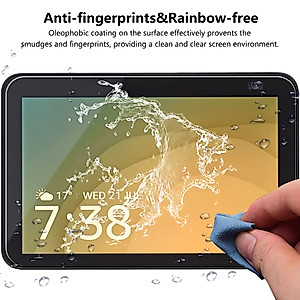 Warmyee [2 Pack] Screen Protector for Echo Show 8 (2nd Gen and 1st Gen),Tempered Glass Screen Film Guard for Echo Show 8 (2021/2019)