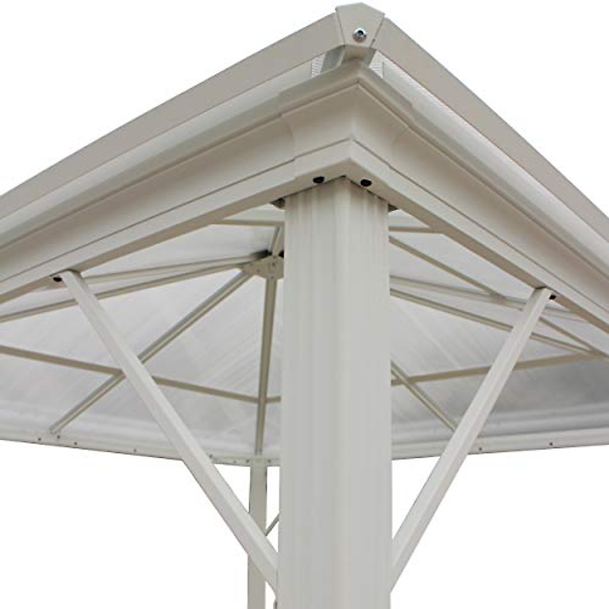 Christopher Knight Home Halley Outdoor 10 x 10 Foot Gazebo, White