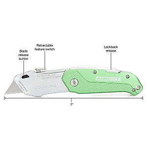 FOLDING UTILITY KNIFE-TEXTURED
