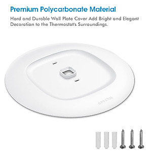 CaseBot Wall Plate for Ecobee 4 Smart Thermostat & Ecobee SmartThermostat, Practical and Stylish Bracket Cover Mount Holder (White)