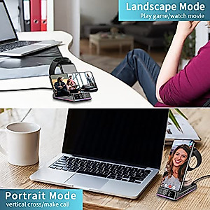 3 in1 Wireless Charger for Samsung, Qi Fast Wireless Charging Station with Clock/Alarm/Night Light for Samsung Galaxy Watch 5/Pro/4/3,Active 2/1,Galaxy S22/S21/Z Flip/Fold 3,Galaxy Buds 2/Pro/Live