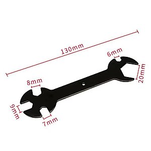 AIMPGSTL 3D Printer 5 in 1 Multi-Function Wrench Tool for Fixed Mk8 Ender 3 Brass Nozzle 3D Printer Accessories