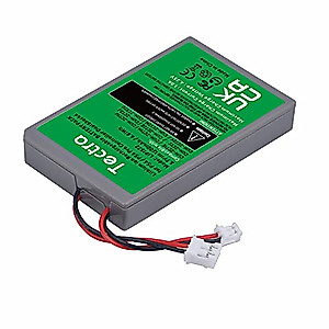 Tectra 2-Pack LIP1522 Battery for Sony Playstation 4 PS4 Slim Pro Dualshock 4 CUH-ZCT1E CUH-ZCT1H CUH-ZCT1U CUH-ZCT2 CUH-ZCT2U Wireless Controller (Big and Small Plug)