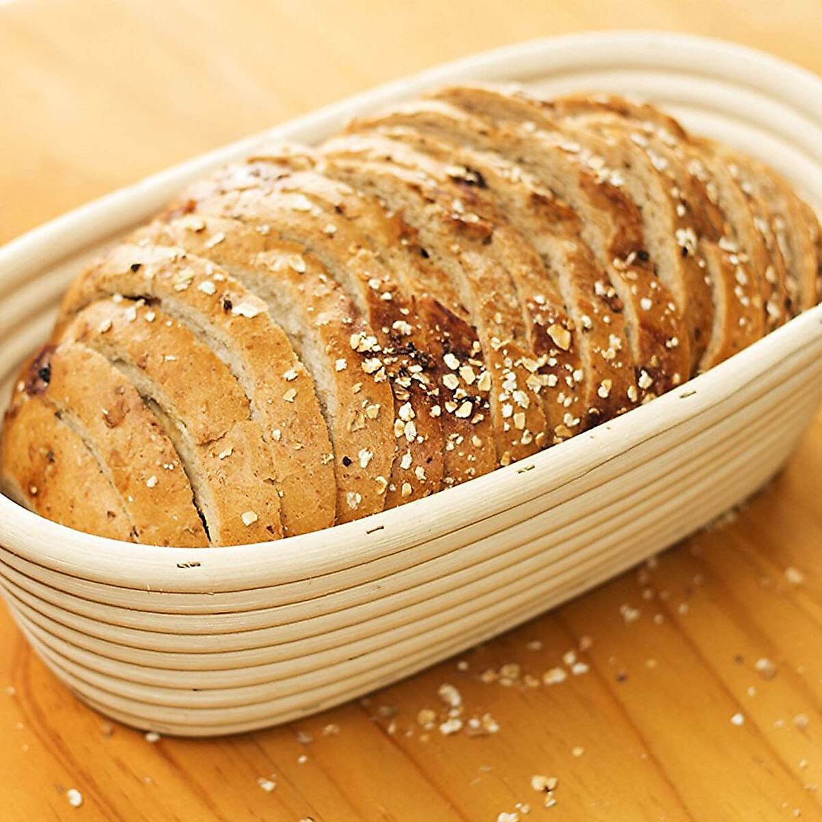 DOITOOL Oval Bread Proofing Baskets for Sourdough Bread, Sourdough Proofing Basket Set for Bread Making for Beginners or Professional Bakers