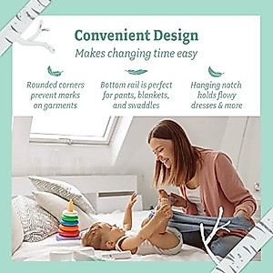 Baby Nest Designs Kids Plastic Velvet Hangers, Children Non-Slip Hangers Dividers for Nursery Closet Organizer - 15 Pack