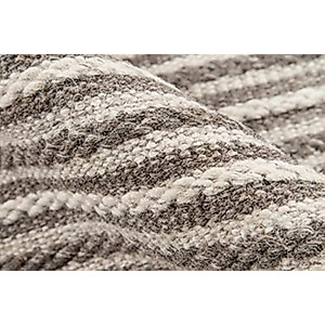 Momeni Rugs Mesa Collection, 100% Wool Hand Woven Flatweave Transitional Area Rug, 2' x 3', Natural Brown