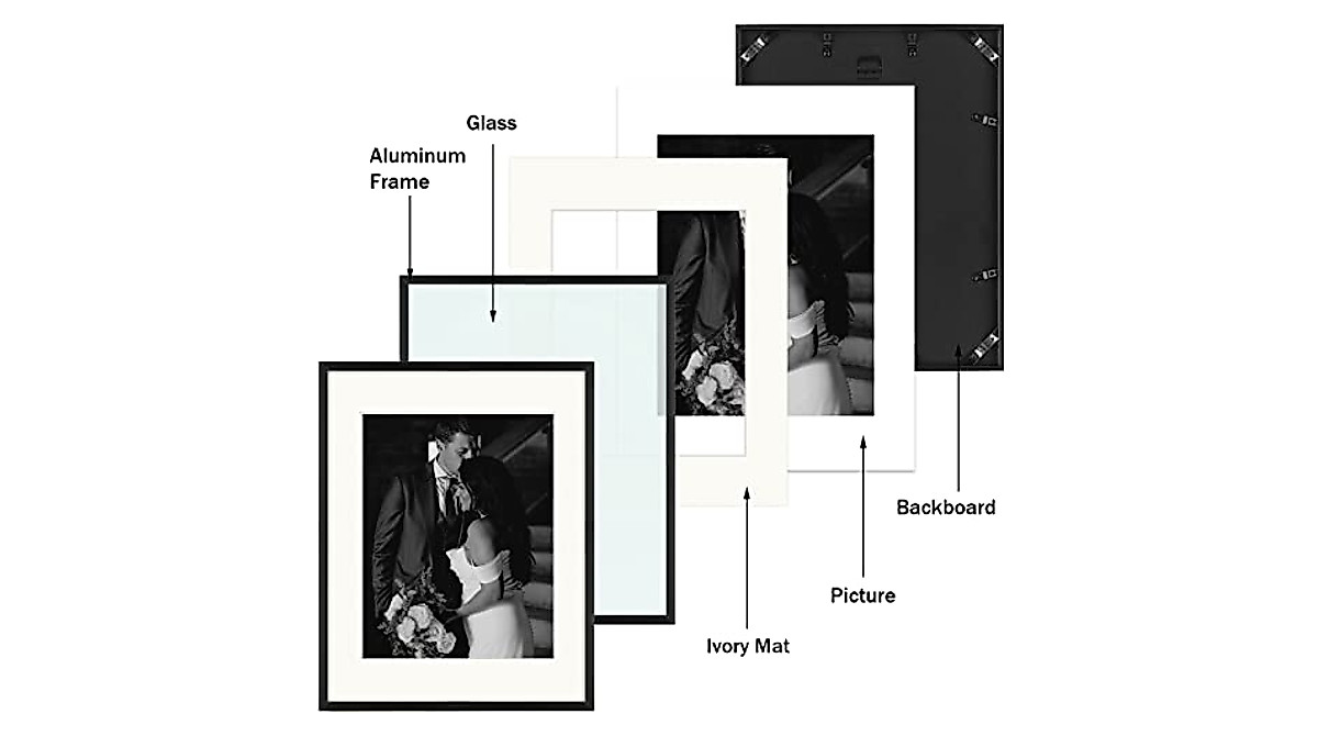 Frametory Aluminum Frame Set - 7 Durable Picture Frames