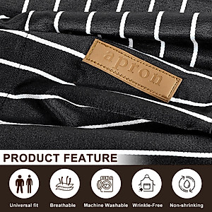 PAGWS 2 Pack Apron, Aprons for women with pockets, Cooking aprons for women, Kitchen aprons, Aprons for cooking