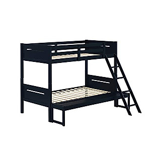 Coaster Home Furnishings Littleton Twin Over Full Bunk Bed Blue