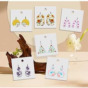 Dacmern 689pcs Polymer Clay Cutters Set - 39 Shapes Stainless Steel Clay Cutters with 8 Circle Cutters, 640pcs Earring Making Kit and 2 Polymer Clay Tools, Clay Cutters for Polymer Clay Jewelry