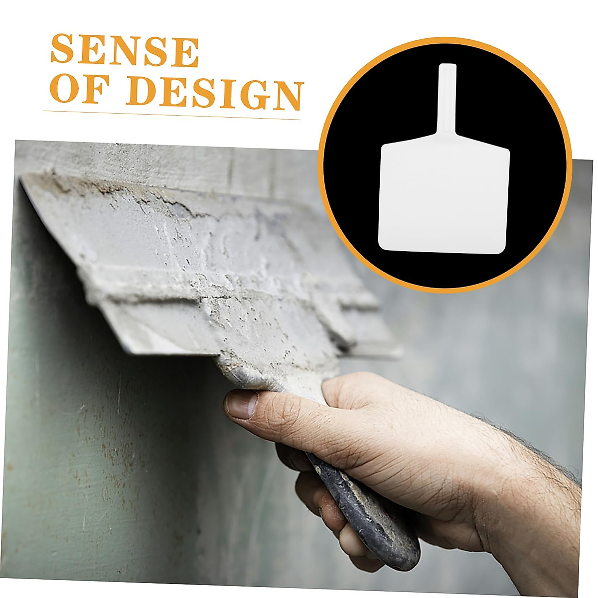 2pcs Plastering Concrete Finishing Tool Cement Trowel Finishing Trowel for Cement Flat Trowel Scraper Plastic Trowel Concrete Finishing Trowel Plastic Trowel