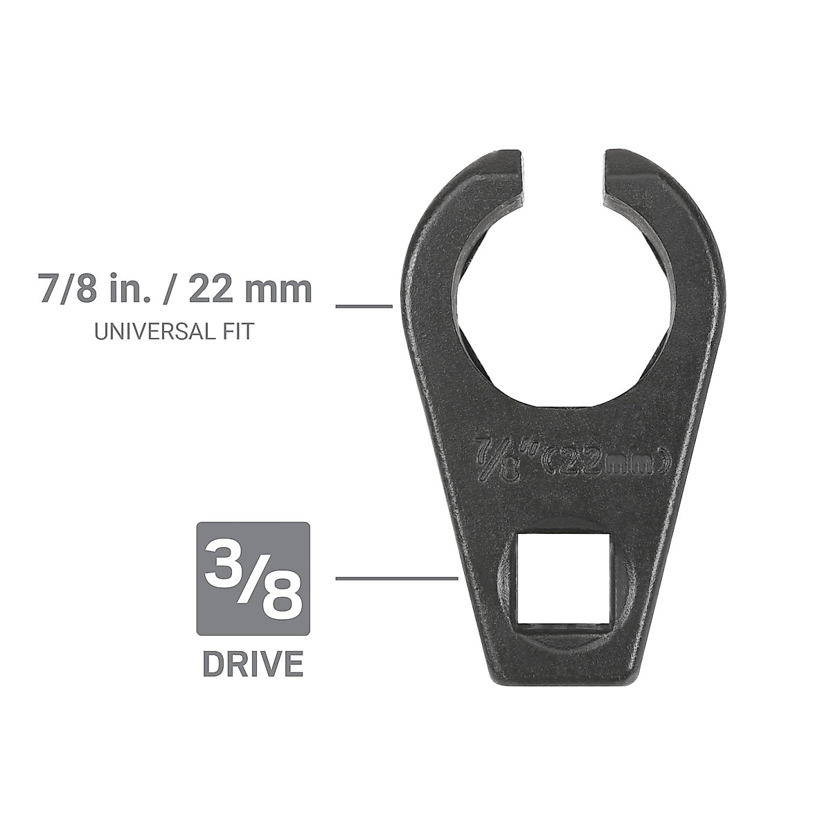 TEKTON 3/8 Inch Drive x 7/8 Inch Offset 6-Point Oxygen Sensor Socket | 47749, Original Version