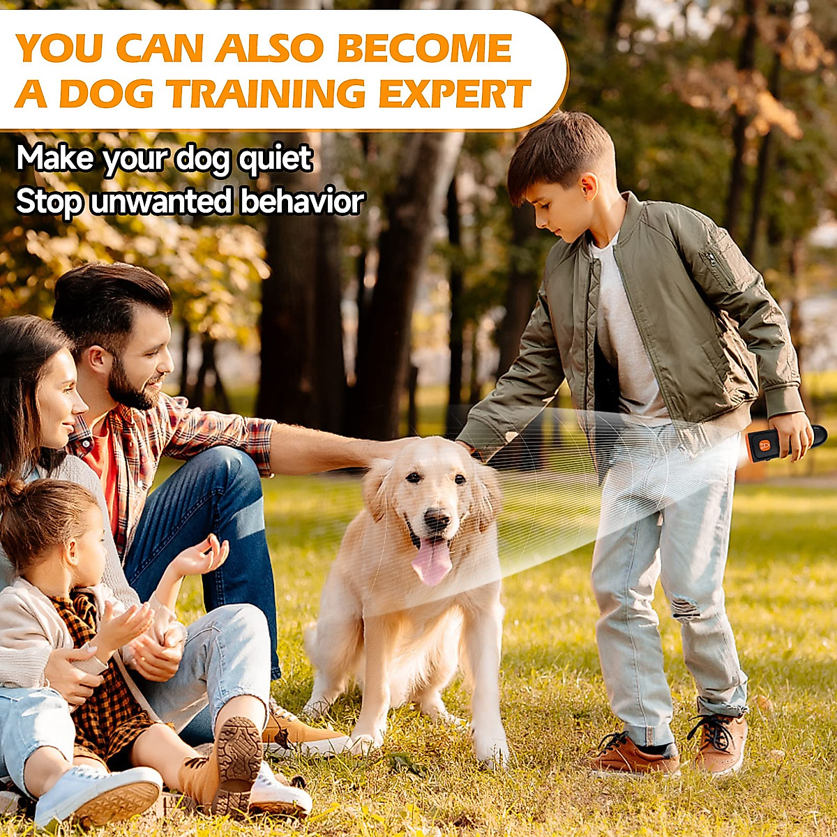 MZBYDLM Anti Barking Device Ultrasonic Dog Bark Deterrent LED Flash+Sound Wave Drive Dog Barking Deterrent Dog Barking Control Devices Ultrasonic Bark Control Training &Behavior Aids for Dogs