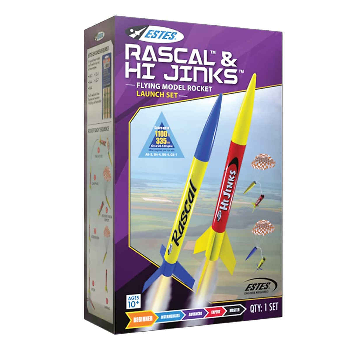 Estes Rascal/HiJinks Launch Set , Yellow