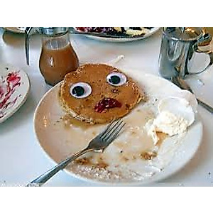 Decora 100pcs 18mm Round Wiggly Wobbly Googly Eyes Self-adhesive Peel Sticker