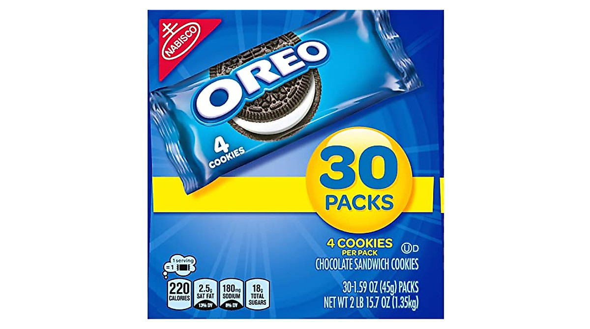 OREO Chocolate Sandwich Cookies - 30 Snack Packs