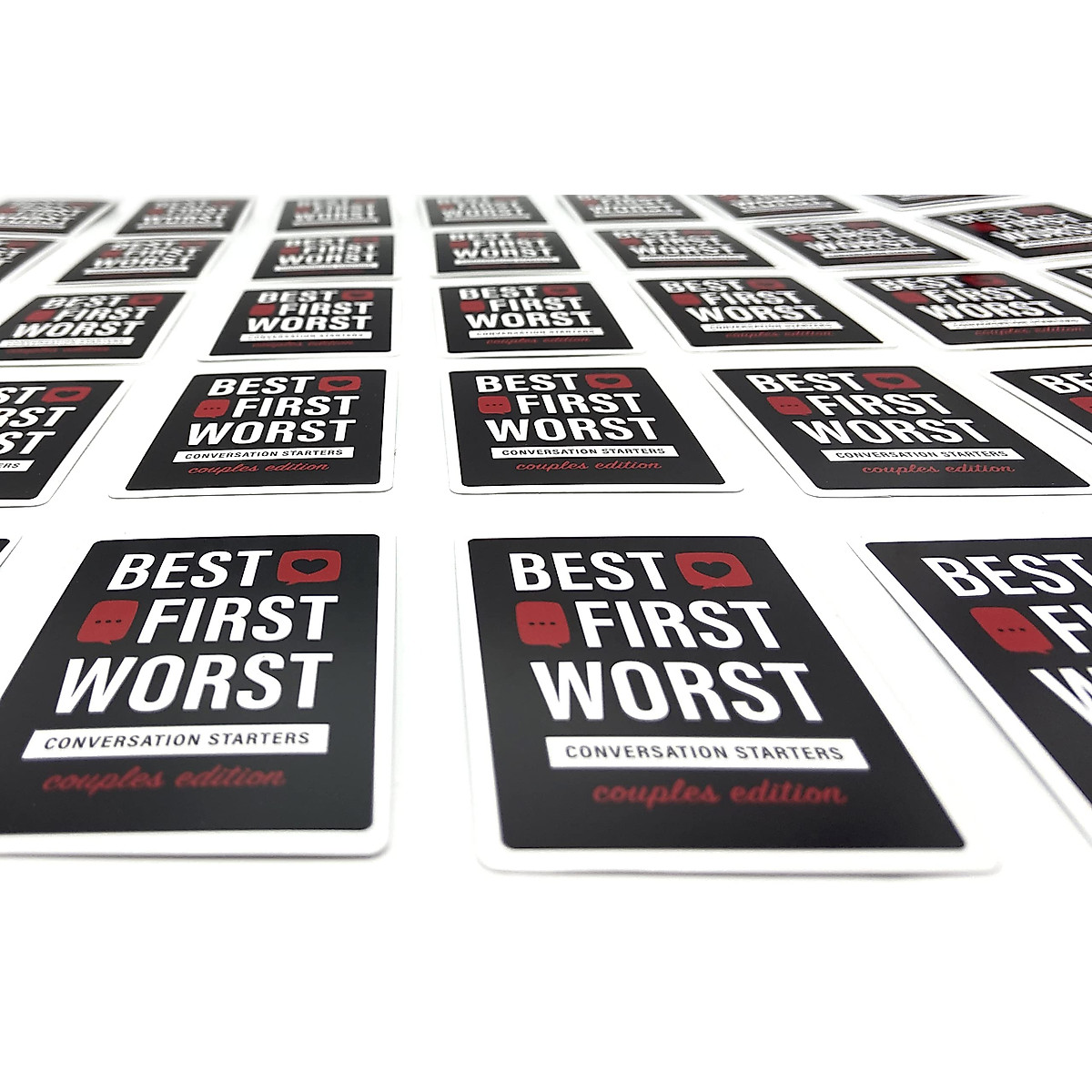 Gatwick Games Best First Worst - New Couples Card Game, Great for Couples Date Night, Work on Strengthening Your Relationship While Playing a Fun Card Game, 2 or More Players