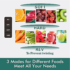 SiFENE Cold Press Juicer Machine, Wide Feed Chute, High Yield, Better Flavor, Easy to Clean Juice Extractor Maker for Whole Fruit & Vegetable, BPA-Free Celery Juicer with Quiet DC Motor