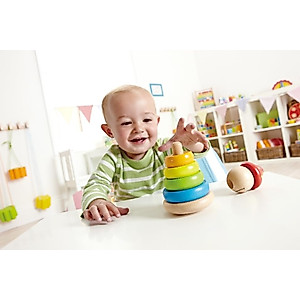 Award Winning Hape Clown Stacker Toddler Wooden Ring Toy