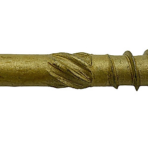 #17 x 4" Construction Lag Screw Exterior Coated Torx/Star Drive Heavy Duty Structural Lag Screw Far Superior to Common Lag Screws - Modified Truss Washer Head - 100 SCREW COUNT