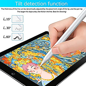 Stylus Pen for Apple iPad Pro/Air(2018-2022), 5 Minuts Get This Stylus Pencil for iPad Full Charged, A Substitute for Your Apple Pencil, with Tilt Bold Function, Palm Rejection & Magnetic Attach