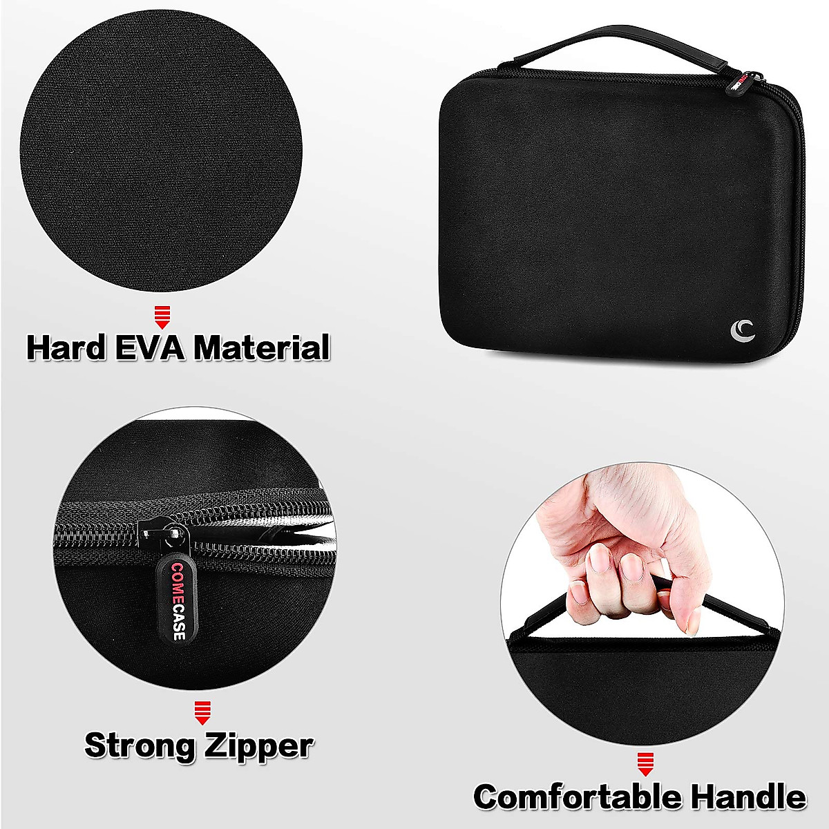 Case for Halo Bolt 58830/57720 mWh Portable Phone Laptop Charger Car Jump Starter, Power Bank Storage Holder with Mesh Pocket for AC Outlet, Car Charger and Accessories - Grey Inside