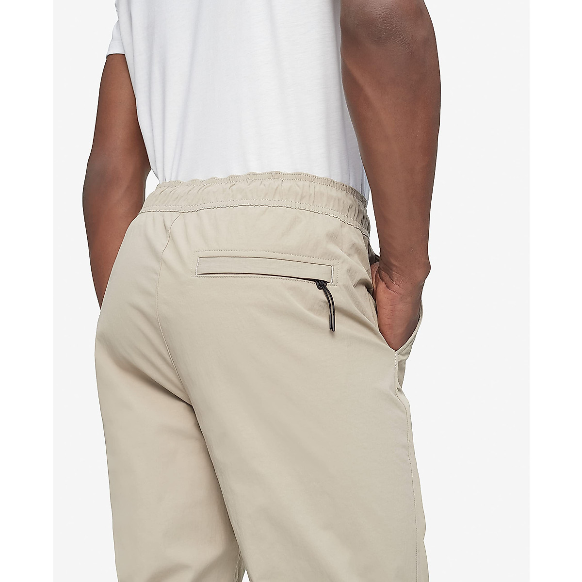 Calvin Klein Men's Move 365 Woven Joggers, Vintage Khaki, Large