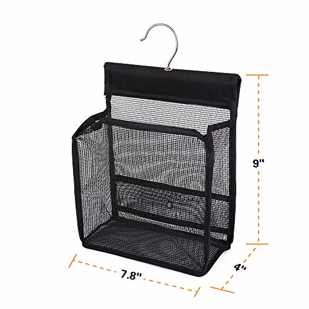 FishMM Hanging Mesh Shower Caddy College with Hooks, Bath Baskets Organizer Storage for College Dorm Rooms, Gym, Swimming and Travel