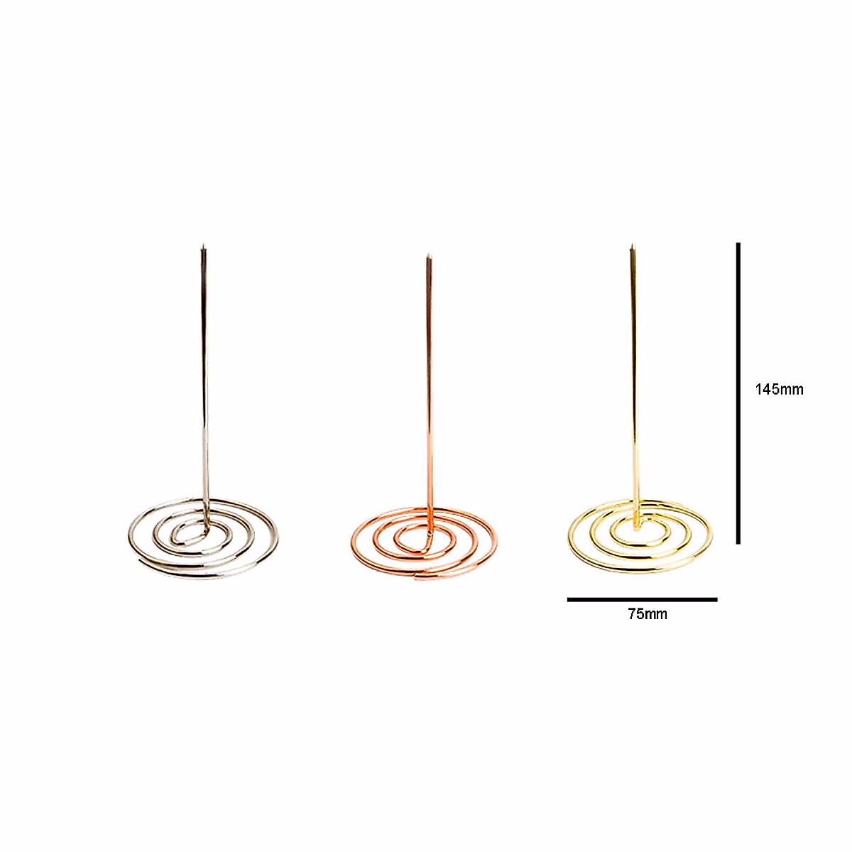 1 Piece Bill Fork Receipt Holder Fork Invoice Holder Check Bill Fork Receipt Note Spike Stick Memo Clip Invoice Bill Holders Receipts Check Bill Fork Straight Rod Paper Holder, Golden