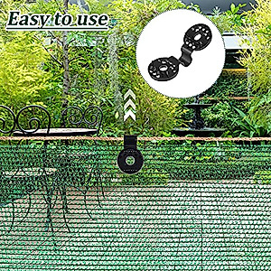 30 Pieces Round Shade Cloth Plastic Clips Sunshade Net Fixing Clip Shade Fabric Clips Attachment and Placement for Sun Shade Net Anti Bird Netting Garden Netting, Shade Netting Fabric Accessories