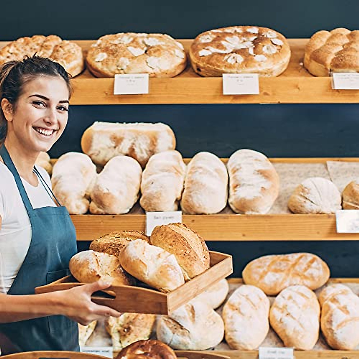 Banneton Bread Proofing Basket Set of 2: 10 Inch Oval Dough Proofing Bowls with Liners, Bread Basket for Artisan Sourdough Bread Making for Professionals and Home Bakers